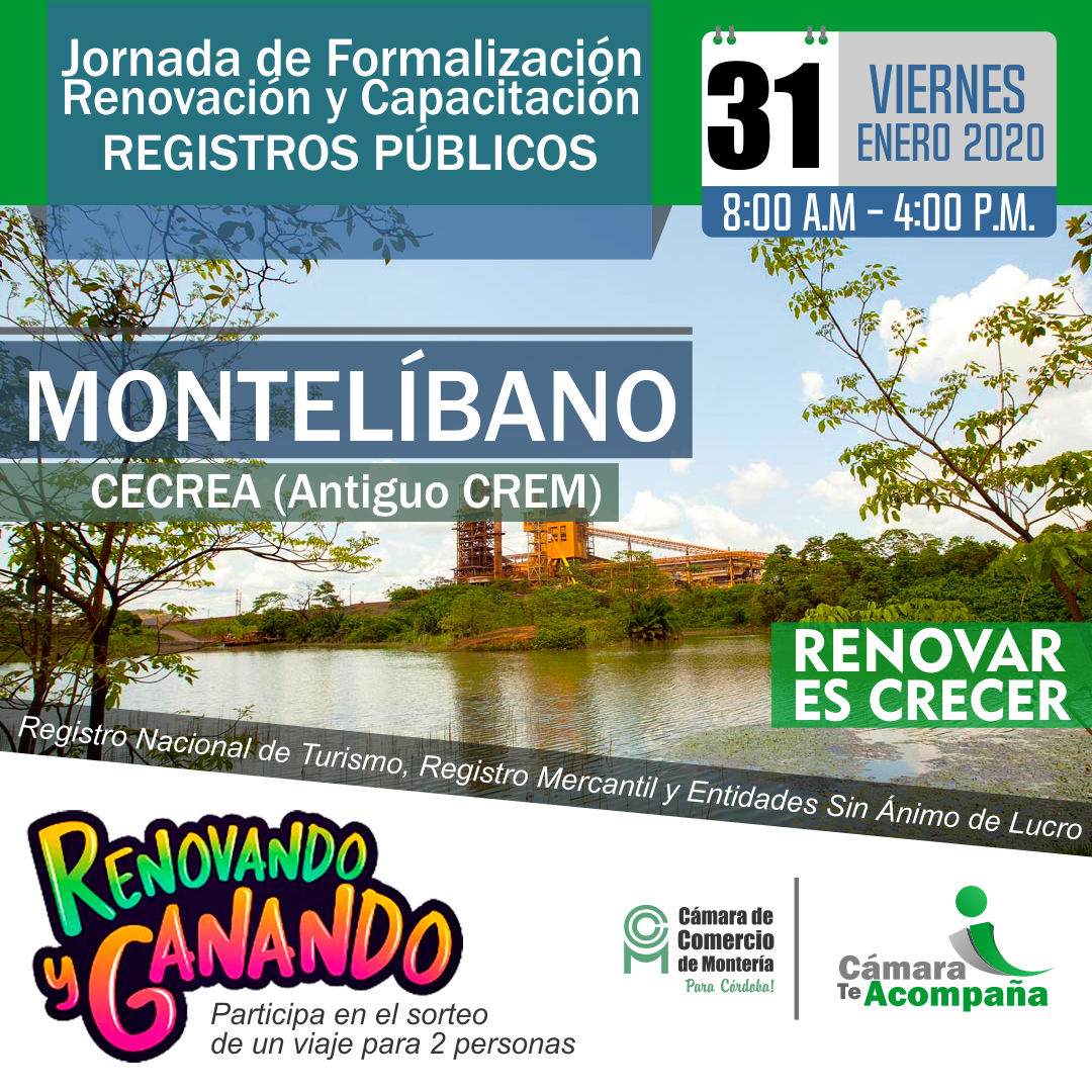 Jornada De Formalización Renovación Y Capacitación Montelíbano